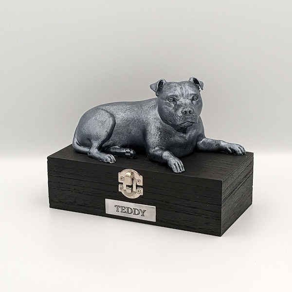 Staffy Ashes Box - Etsy