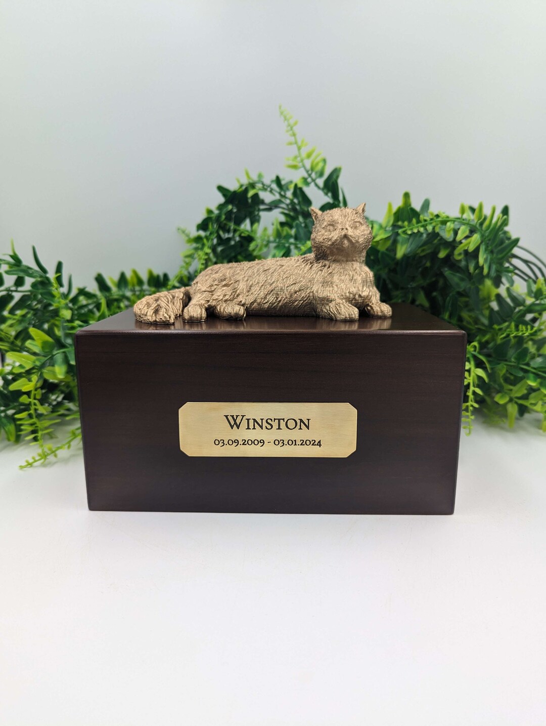 Luxury Persian Cat Ashes Box | Persian Cat Ashes Urn | Cat Cremation ...