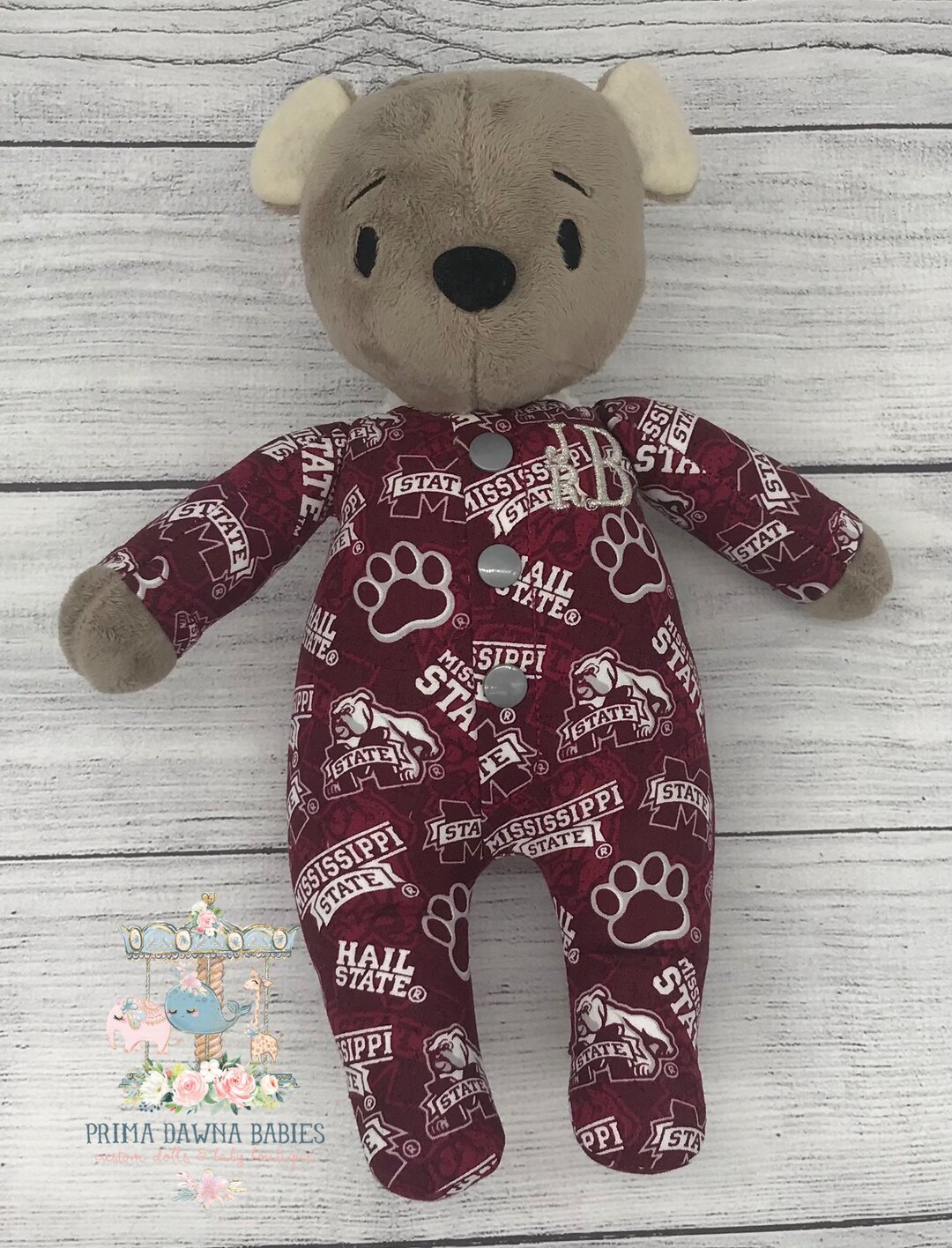 Adorable Memory Bear, Mississippi College or University Inspired ...