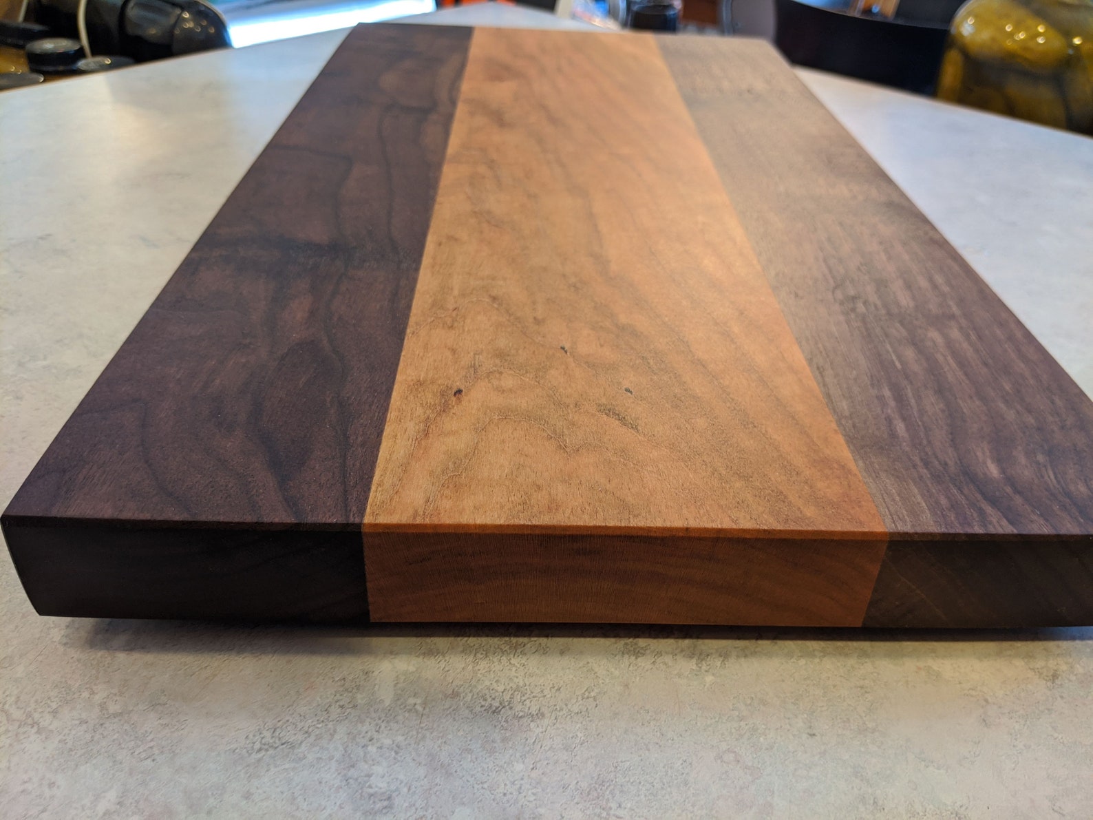 Walnut and Cherry Face Grain Wood Cutting Board free - Etsy