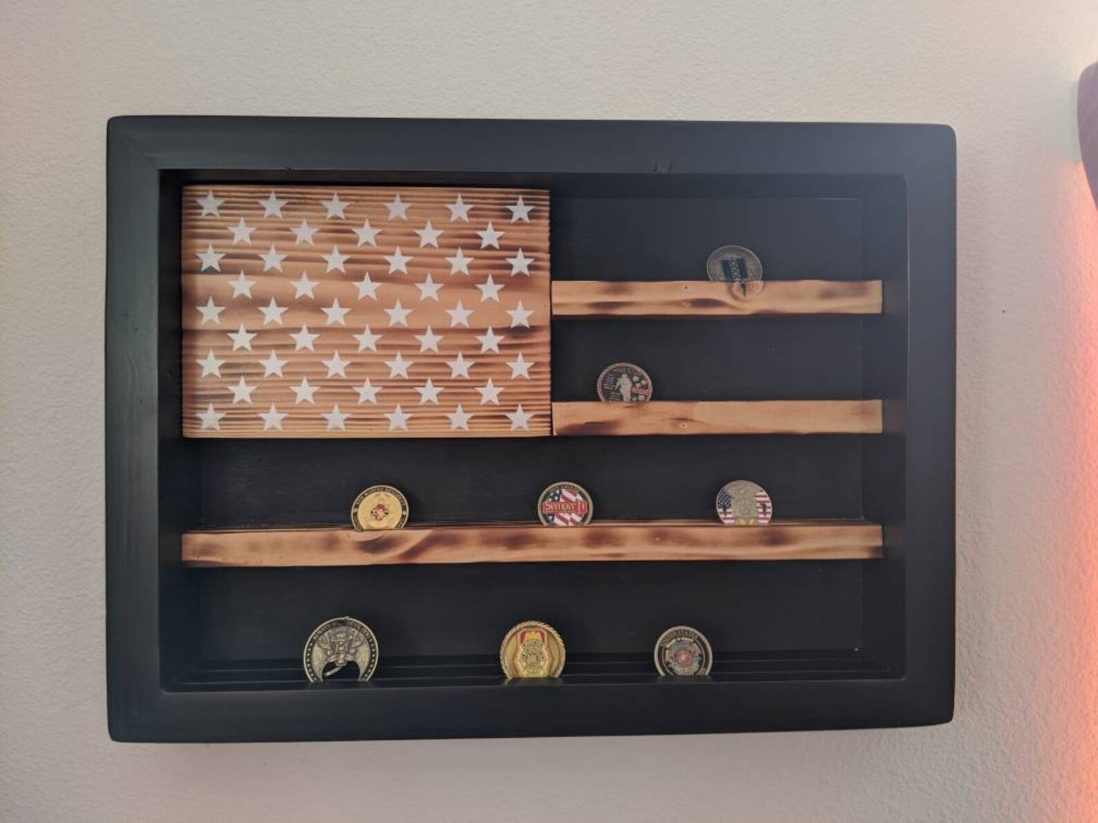 Customizable Challenge Coin Flag Display Patriotic Military - Etsy