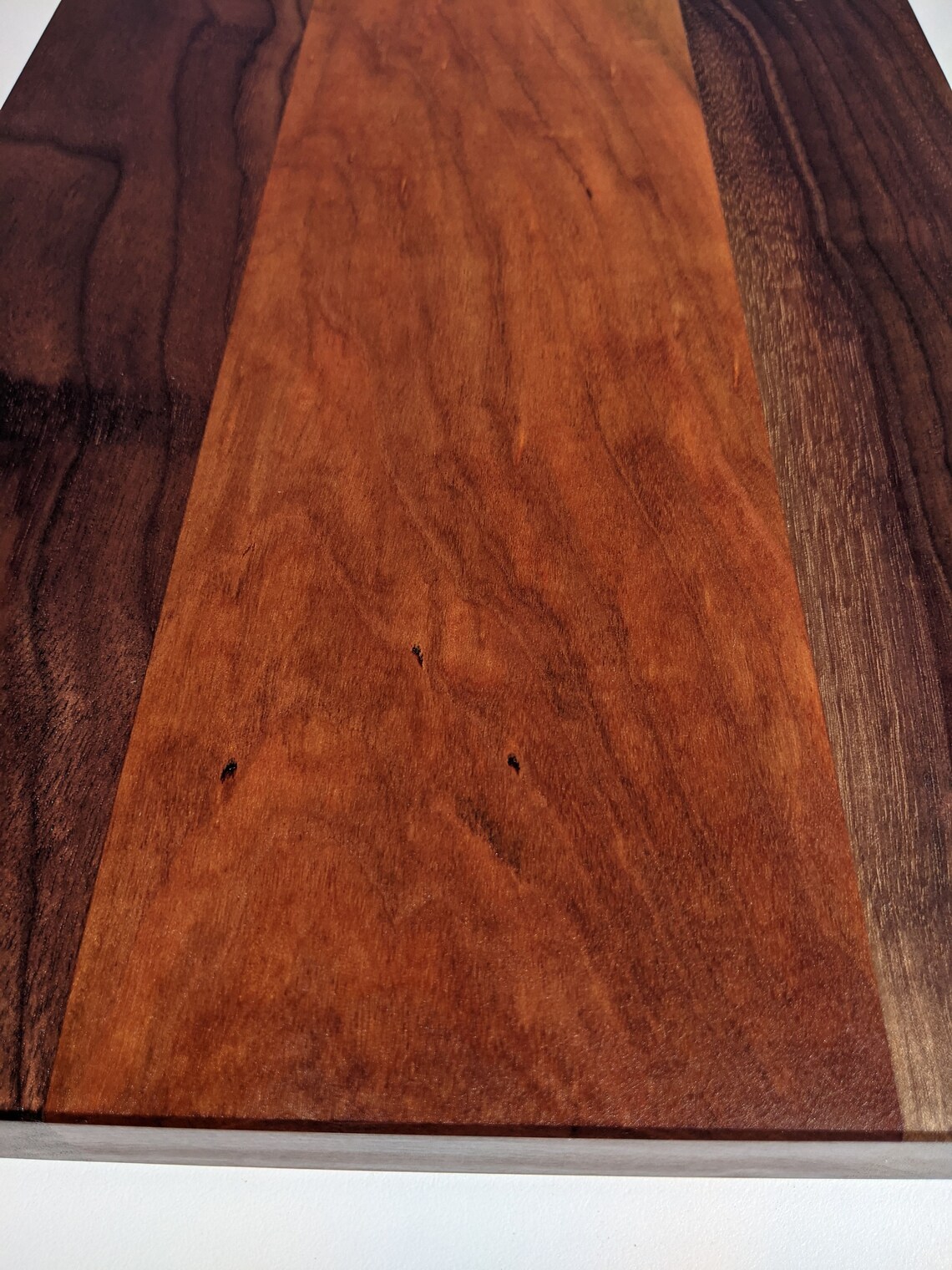 Walnut and Cherry Face Grain Wood Cutting Board free - Etsy Israel