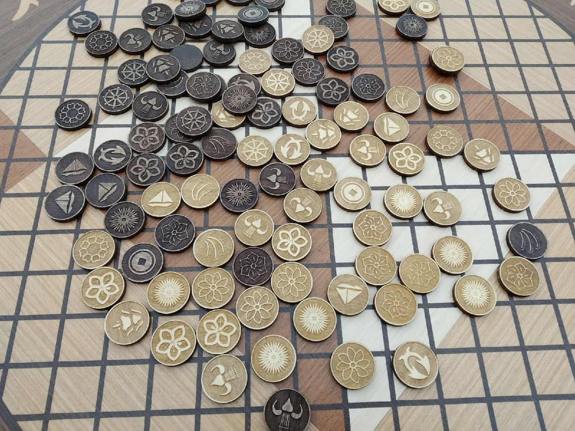 Pai Sho Tiles Pai Sho Pai Sho Game Avatar The Last Etsy