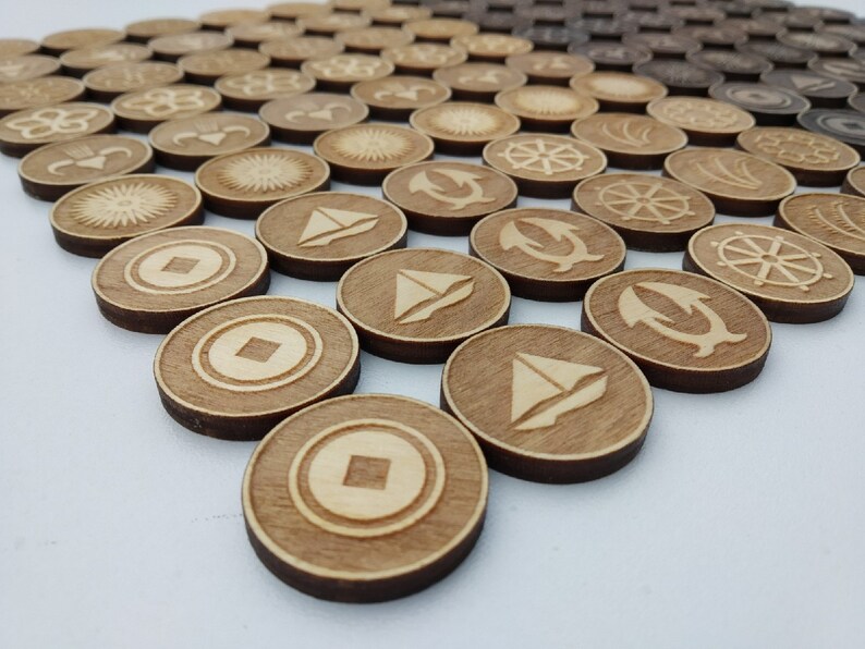 Pai Sho Tiles Pai Sho Pai Sho Game Avatar The Last Etsy