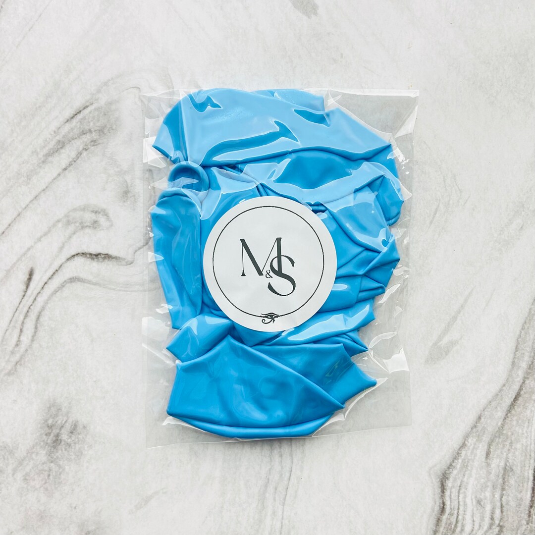 12 Pc Light Blue Balloons | 12 Piezas De Globos Azul Claro - Etsy