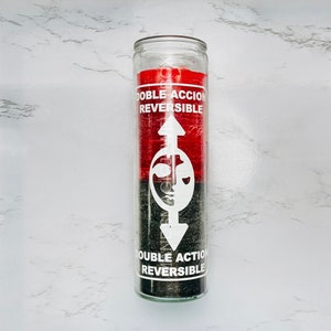 Double—triple—7x Action Reversible Glass Candles | Velas De Vidrio ...