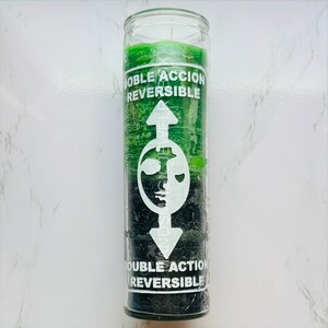 Double—triple—7x Action Reversible Glass Candles | Velas De Vidrio ...
