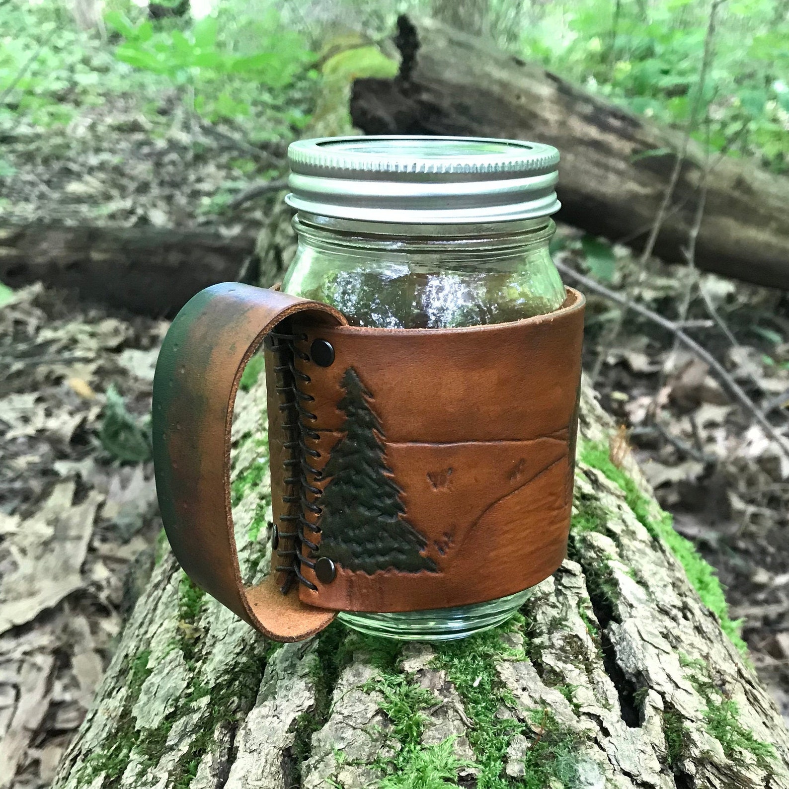 Trout Fishing Leather Mug | Etsy