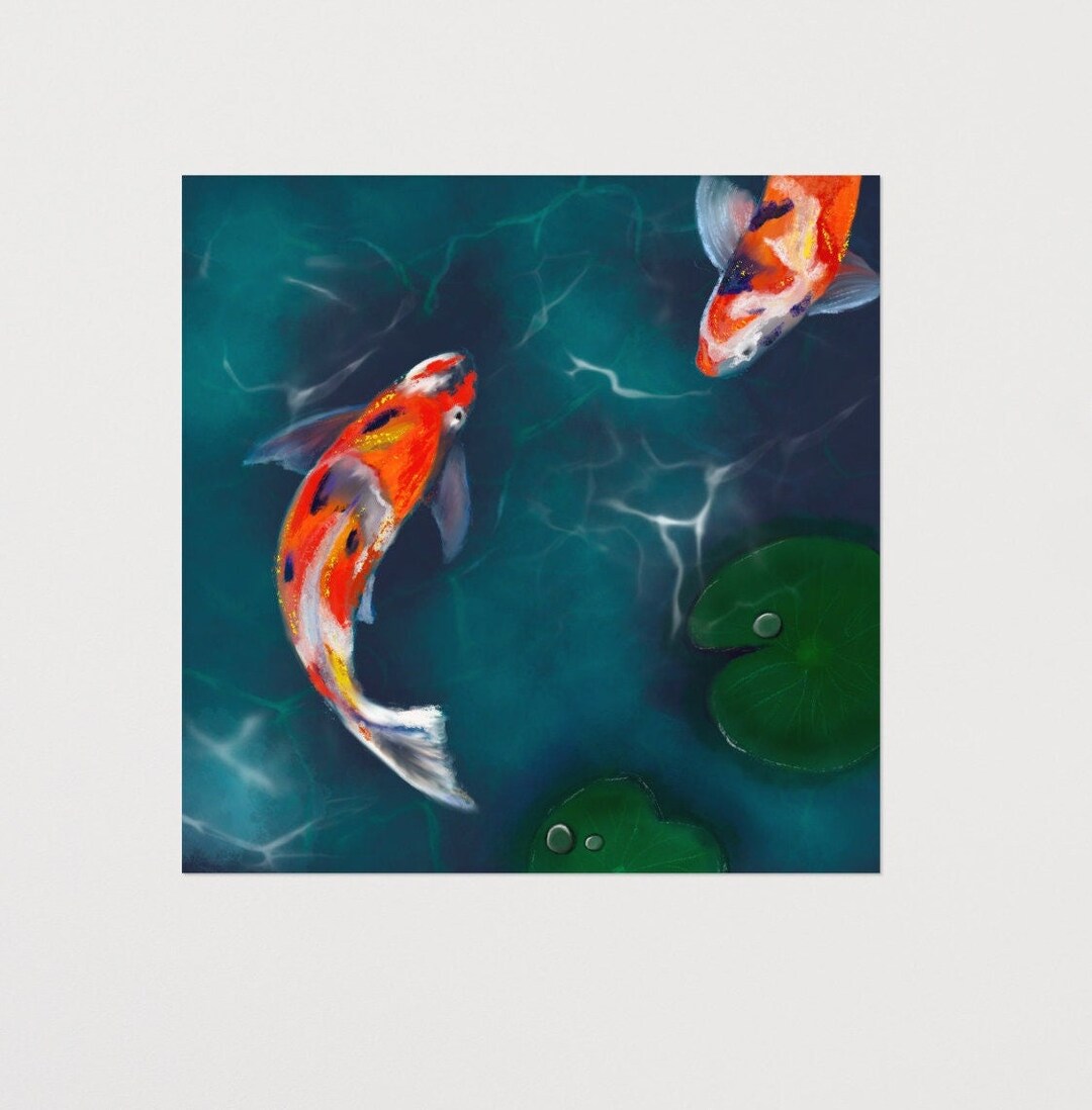 Koi Pond - Poster - Etsy