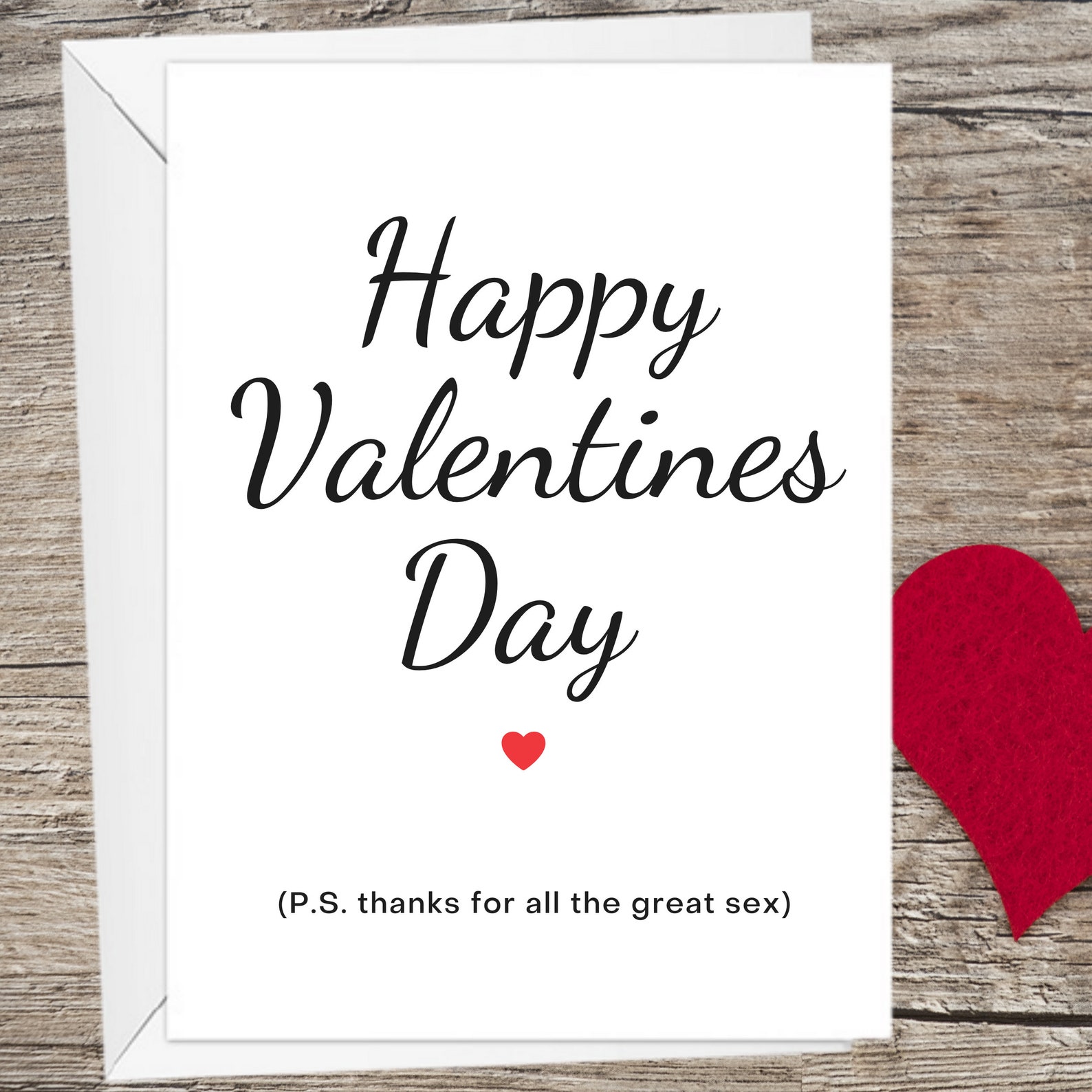 Ps Thanks For All The Great Sex Valentines Day Card Funny Etsy