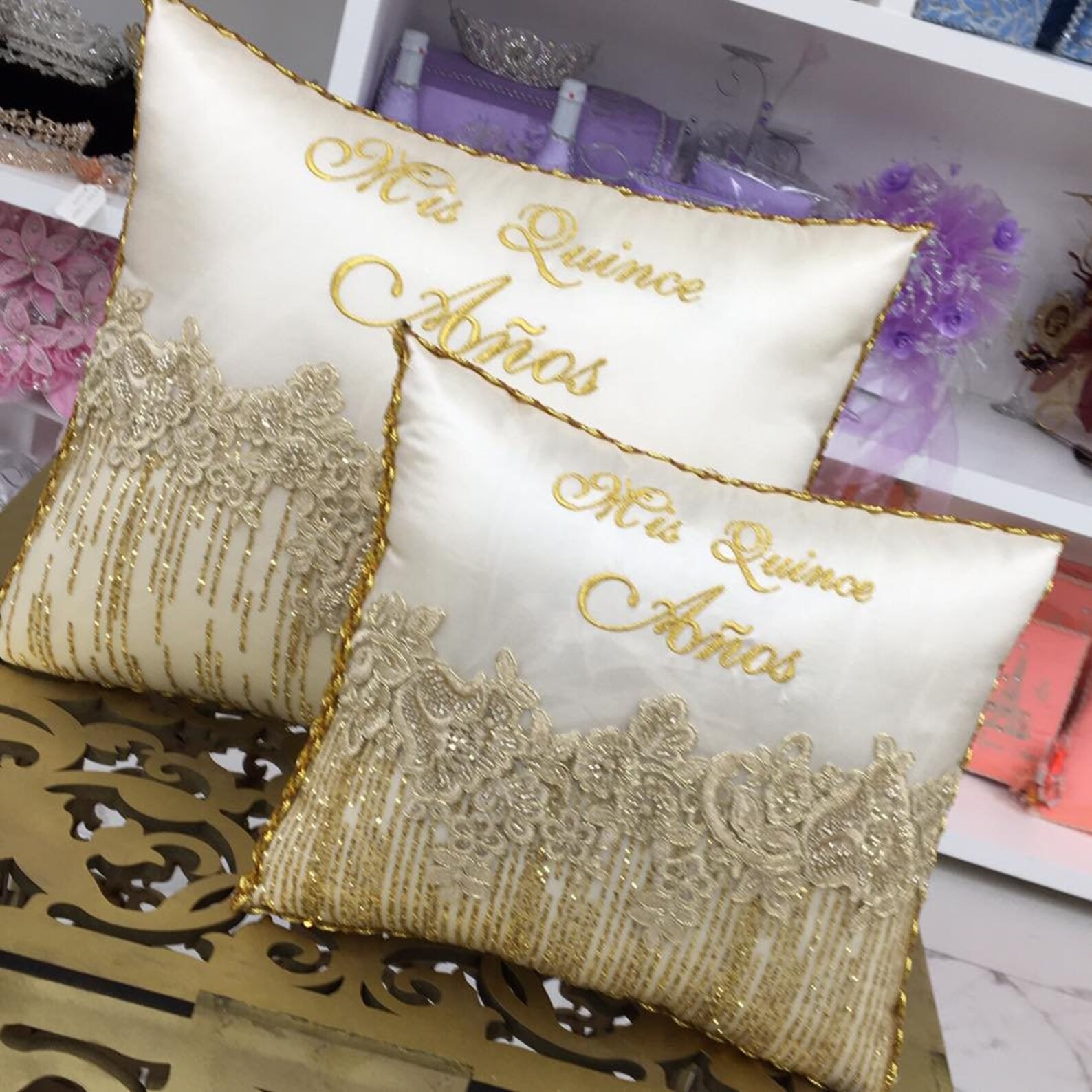 Set De Cojines Para Quinceanera/custom Made Pillow Set/ Set De | Etsy