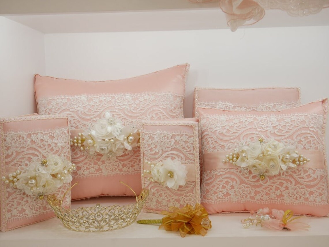 Set De Cojines Para Quinceanera/custom Made Pillow Set/ Set De Cojines ...