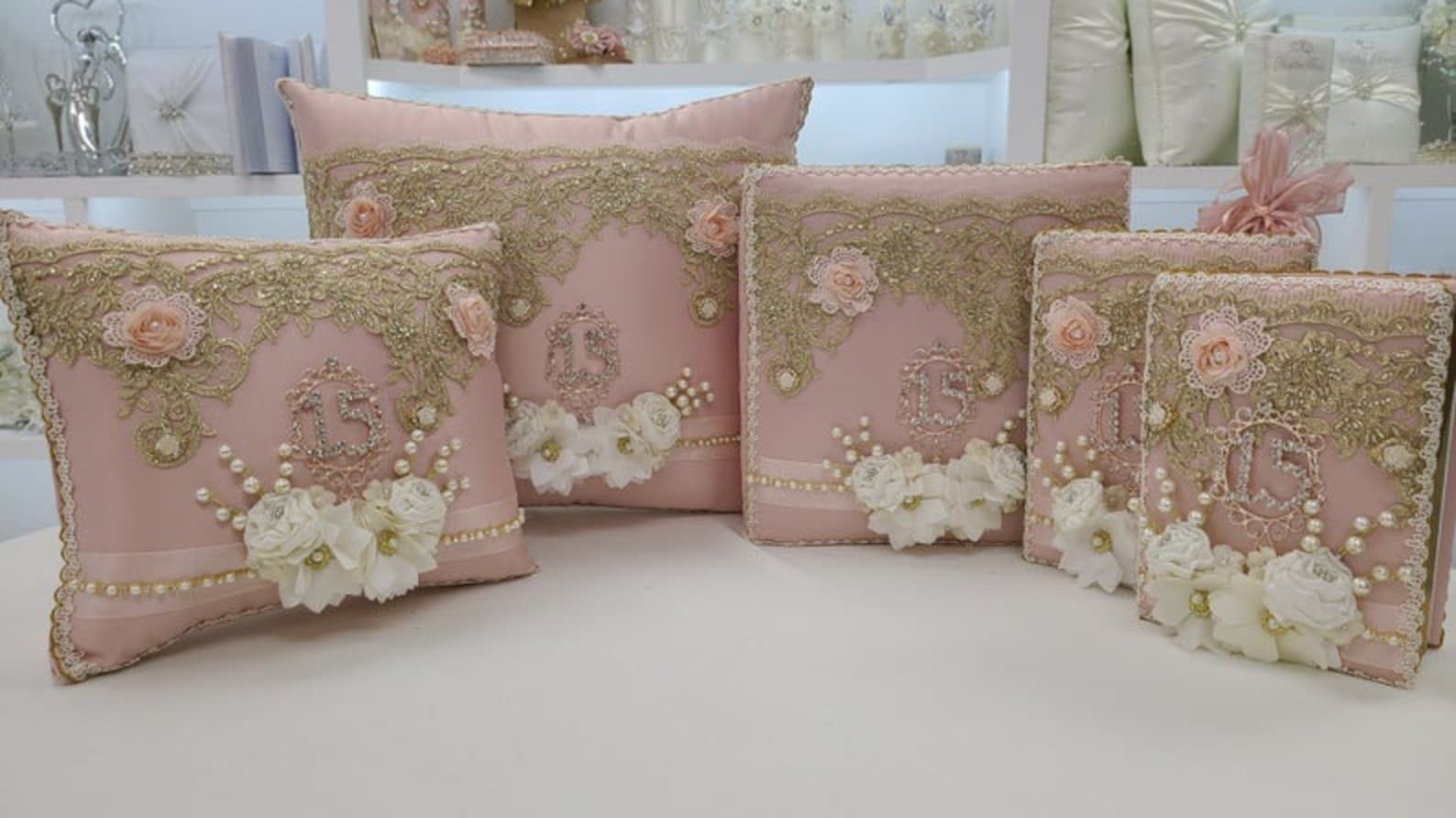 Set De Cojines Para Quinceanera/custom Made Pillow Set/ Set De Cojines ...