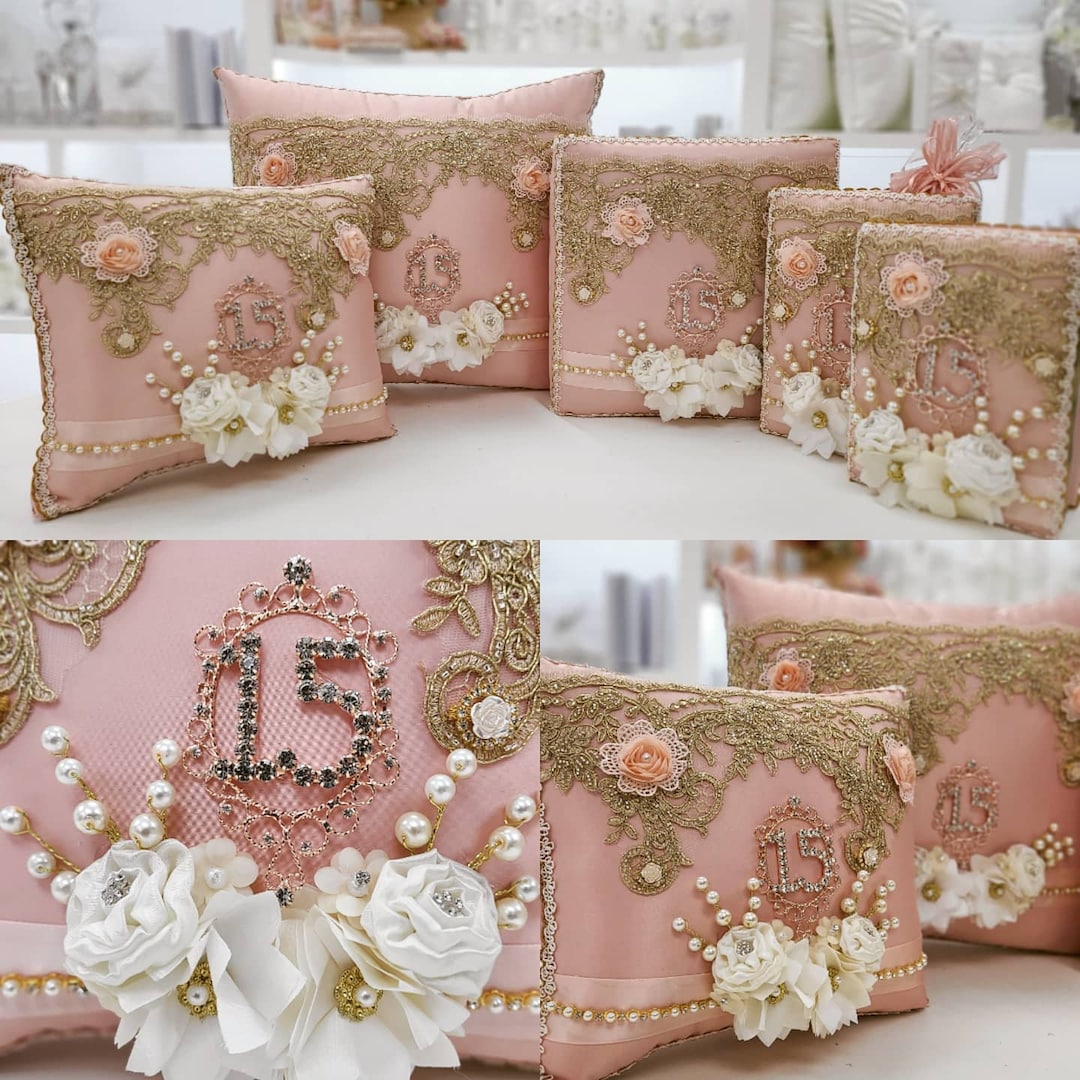 Set De Cojines Para Quinceanera/custom Made Pillow Set/ Set De Cojines ...
