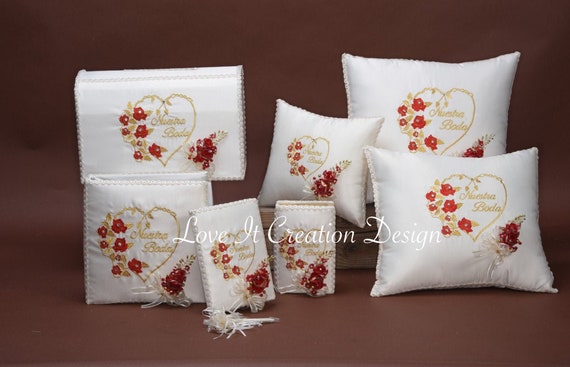 Custom Made Wedding Pillow Set/personalizado Set De Cojines | Etsy