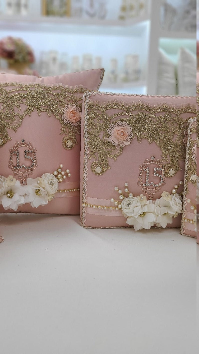 Set De Cojines Para Quinceanera/custom Made Pillow Set/ Set De Cojines ...