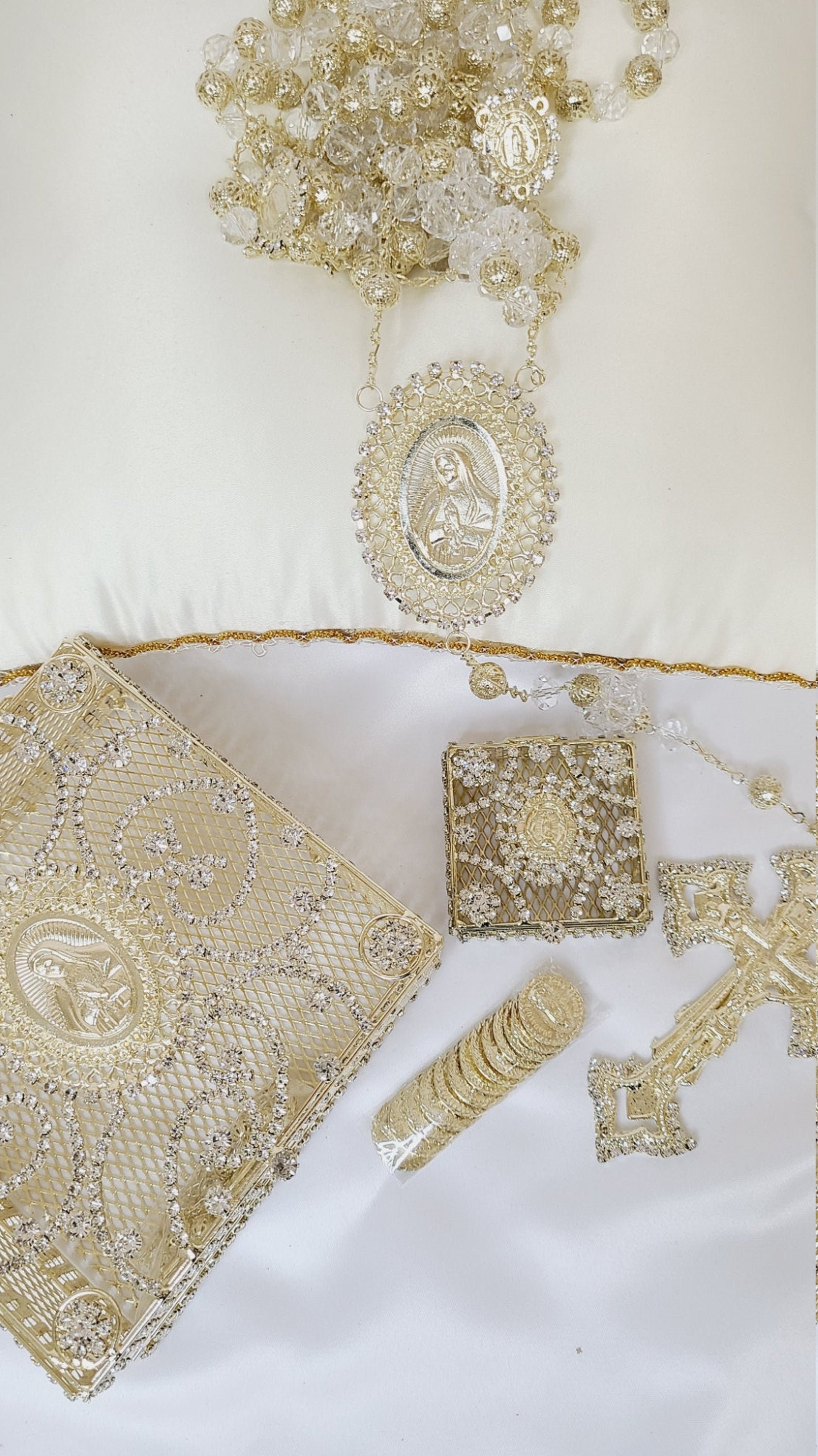 Set De Rosario Arras Y Lazo/set of Rosary Arras and - Etsy