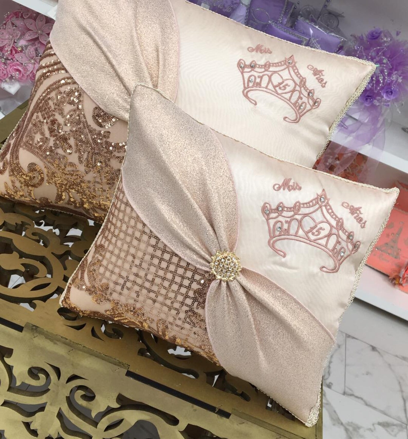 Set De Cojines Para Quinceanera/custom Made Pillow Set/ Set De | Etsy