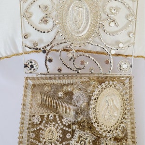 Set De Rosario, Arras Y Lazo/set of Rosary, Arras and Beautiful Wedding ...