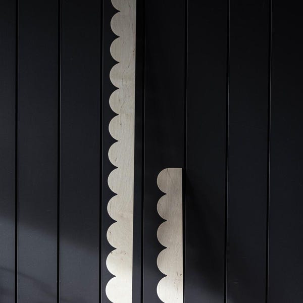 Scalloped Wood Trim Molding - Etsy