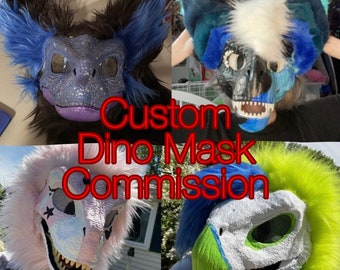 Dino Mask - Etsy