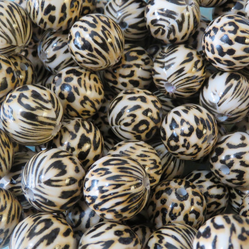 Leopard Print Beads - Etsy