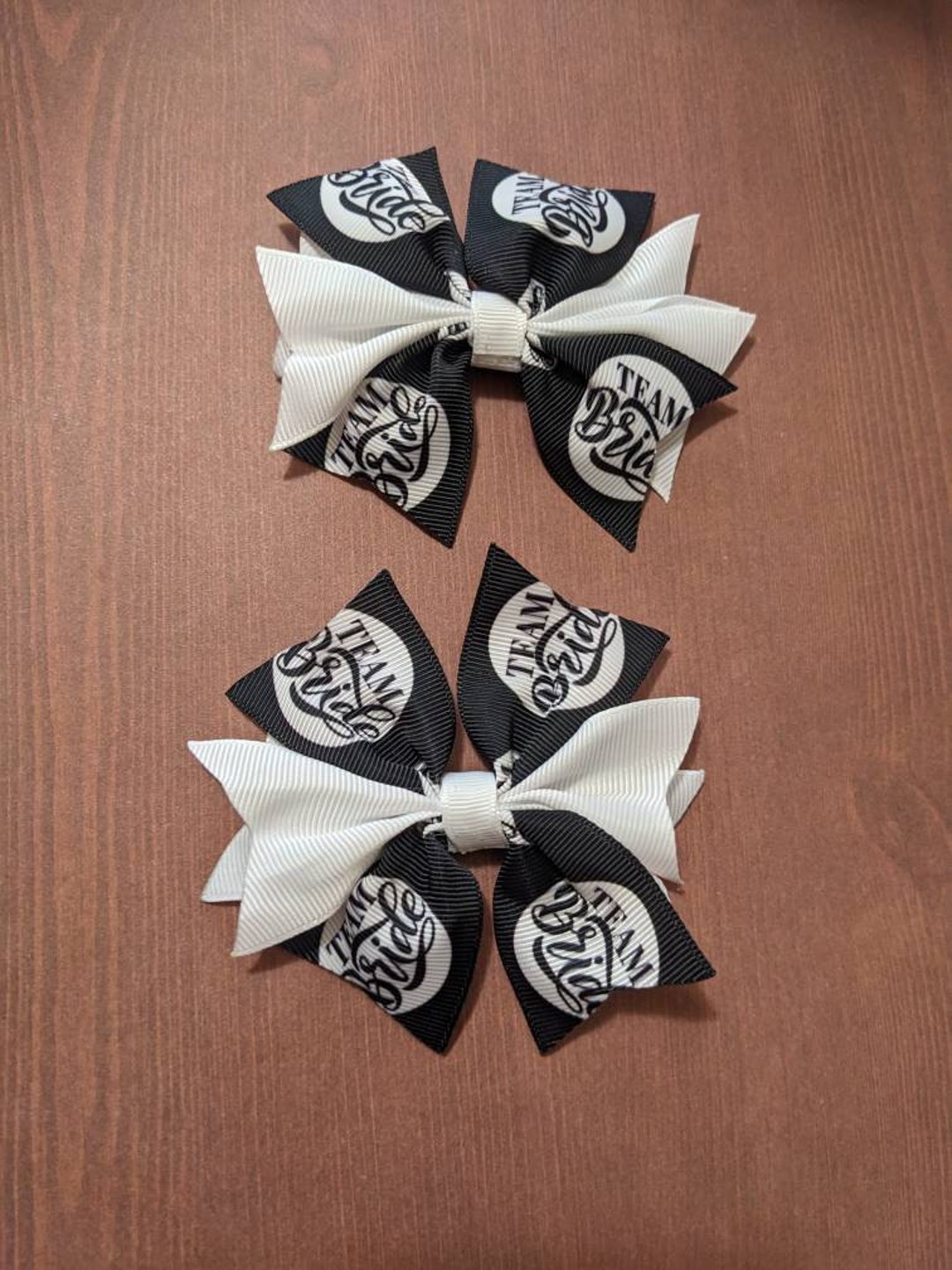 Team Bride Hair Bow Set - Etsy