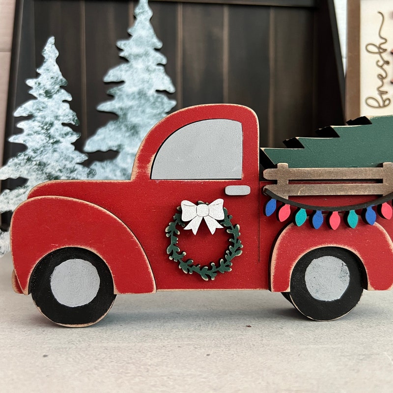 Rustic Red Truck - Etsy