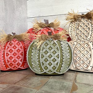 Sweater Weather Standing Pumpkins in Three Styles, Four Sizes, Fall ...