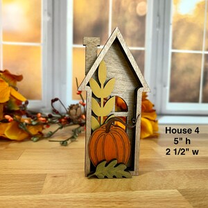 Fall Harvest Mini House Collection – Rustic Farmhouse Autumn Décor - Etsy