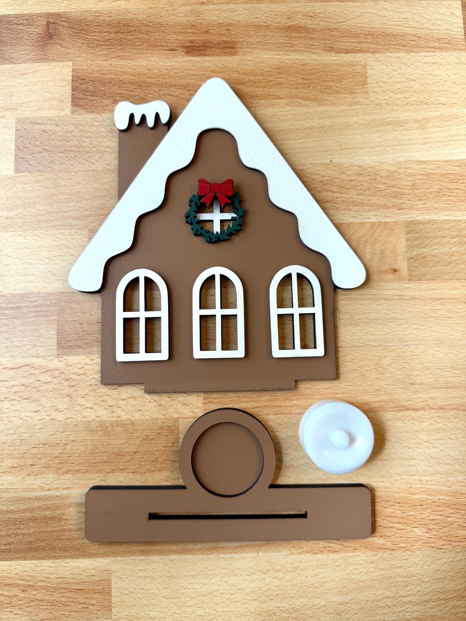 Gingerbread House Shelf Sitter | Style 1 or 2 | Hand Painted Holiday ...
