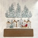 Winter Village Scene, 3D Laser Cut Birch and MDF, Hand Painted ...