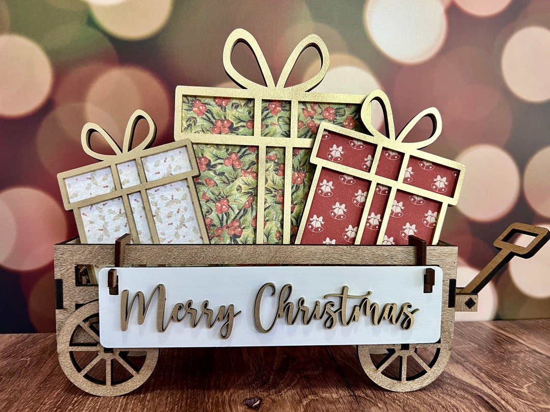 Vintage Style Gift Box Bundle for Interchangeable Wagon, Shelf Sitter ...