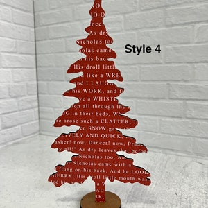 Decorative Freestanding Trees in 5 Sizes From 4 Inches to 10 1/2 Inches ...