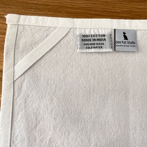 Kitchen Towel, Delicate Web and Spider Embroidered on Flour Sack Towel ...