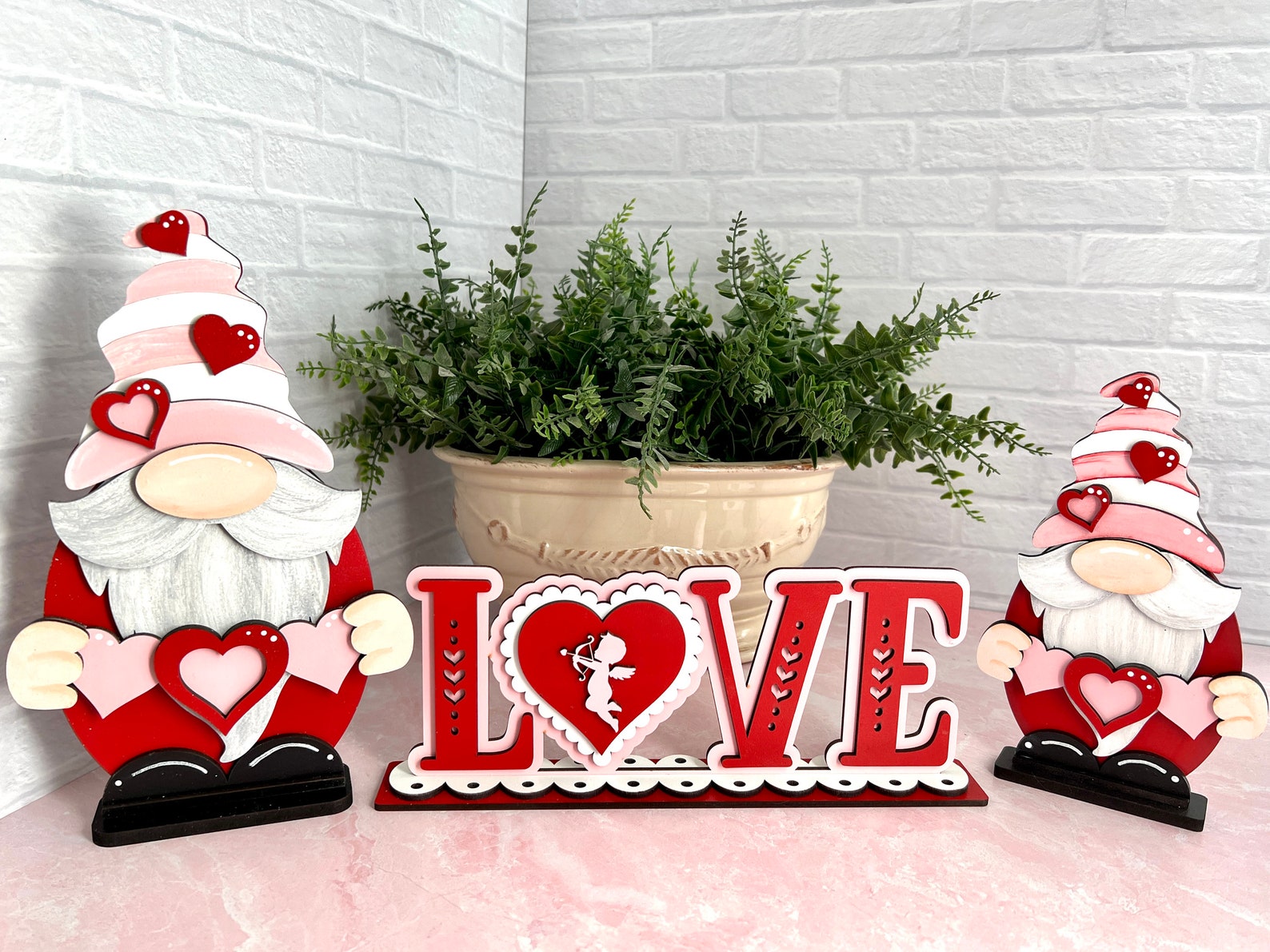 Valentine's Day Standing Gnome Shelf Sitter Cute Gnome - Etsy