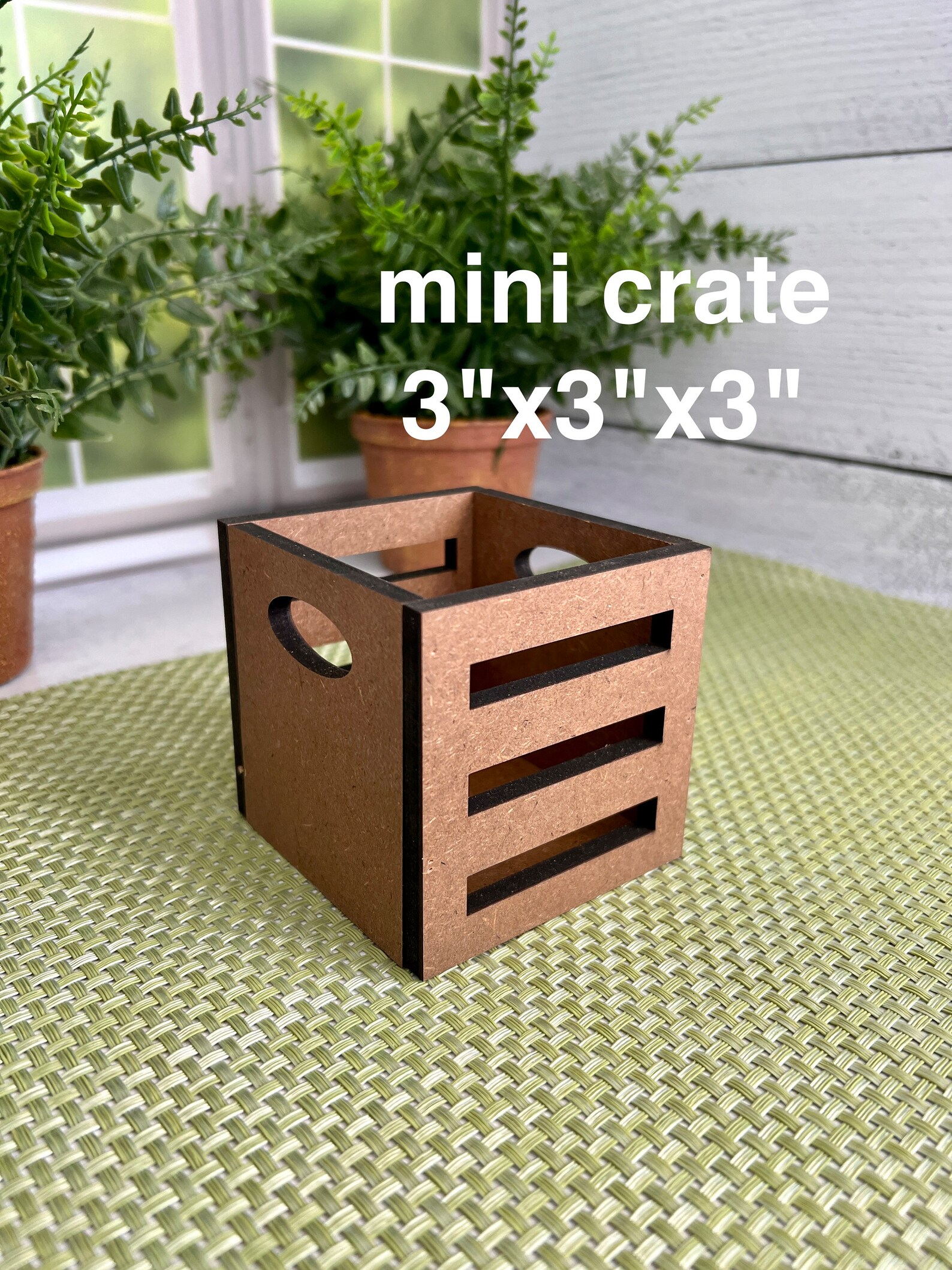 Mini Crate With Three Faux Carrots, Fresh Carrots Sign, Hand Painted ...