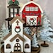 Country Christmas Church Tea Light Holder, Mantel Decor, Includes Tea ...