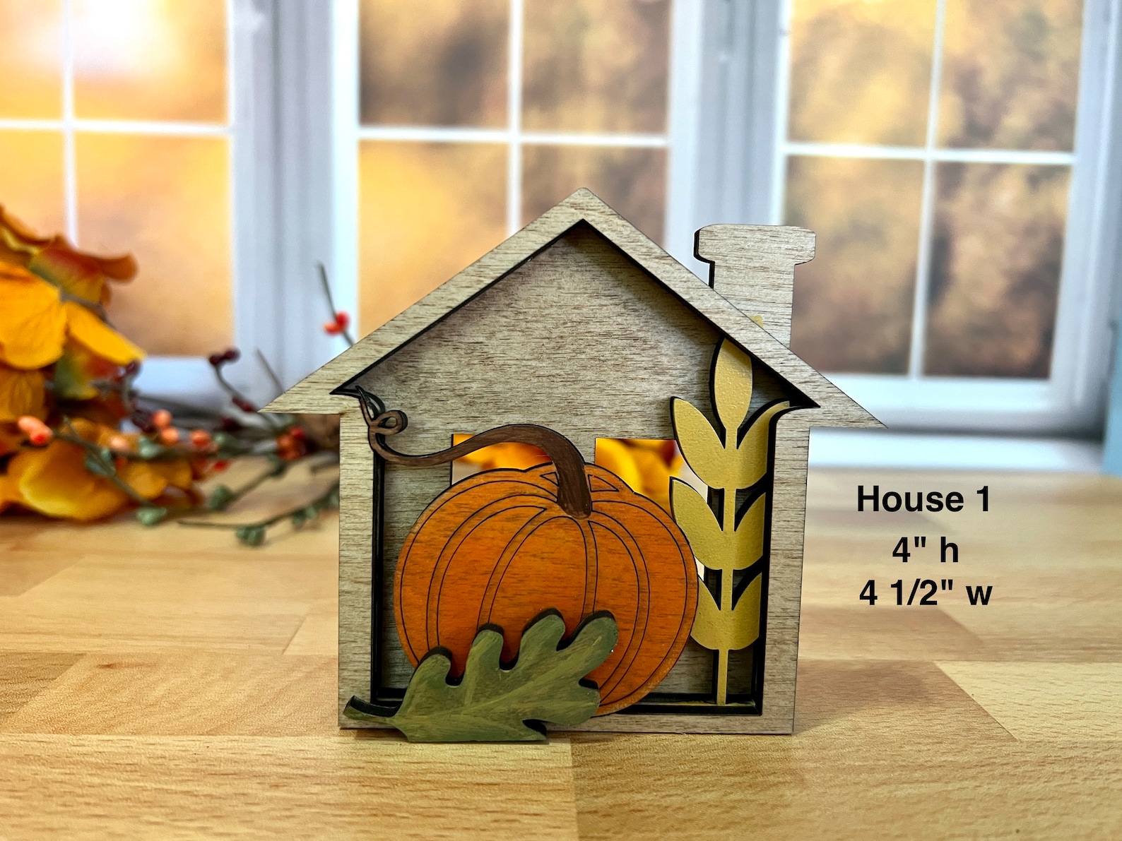 Fall Harvest Mini House Collection – Rustic Farmhouse Autumn Décor - Etsy