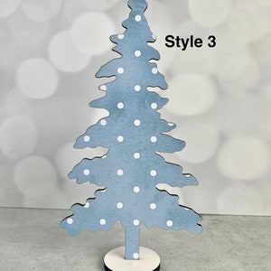 Decorative Freestanding Trees in 5 Blue and White Prints, 5 Sizes - 4 ...