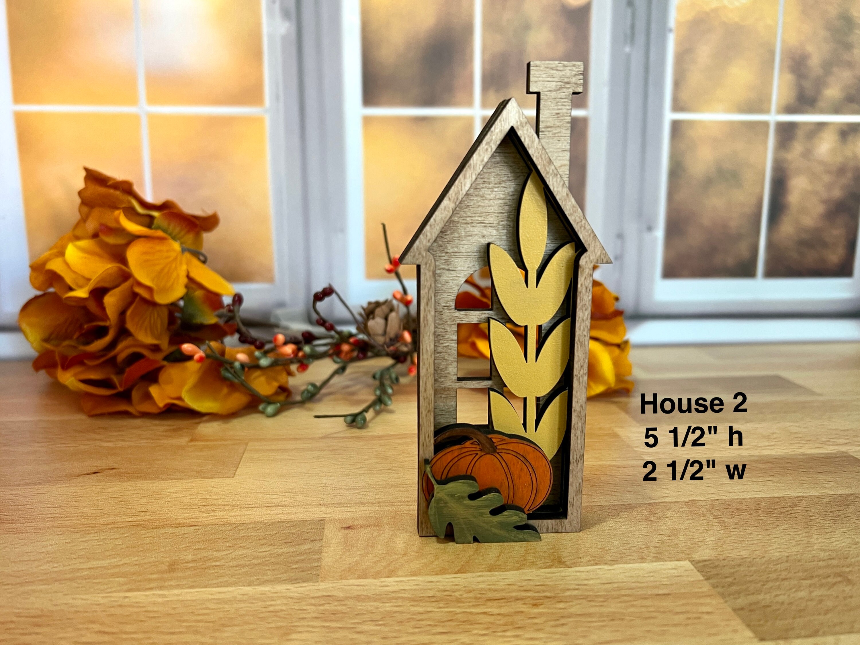 Fall Harvest Mini House Collection – Rustic Farmhouse Autumn Décor - Etsy