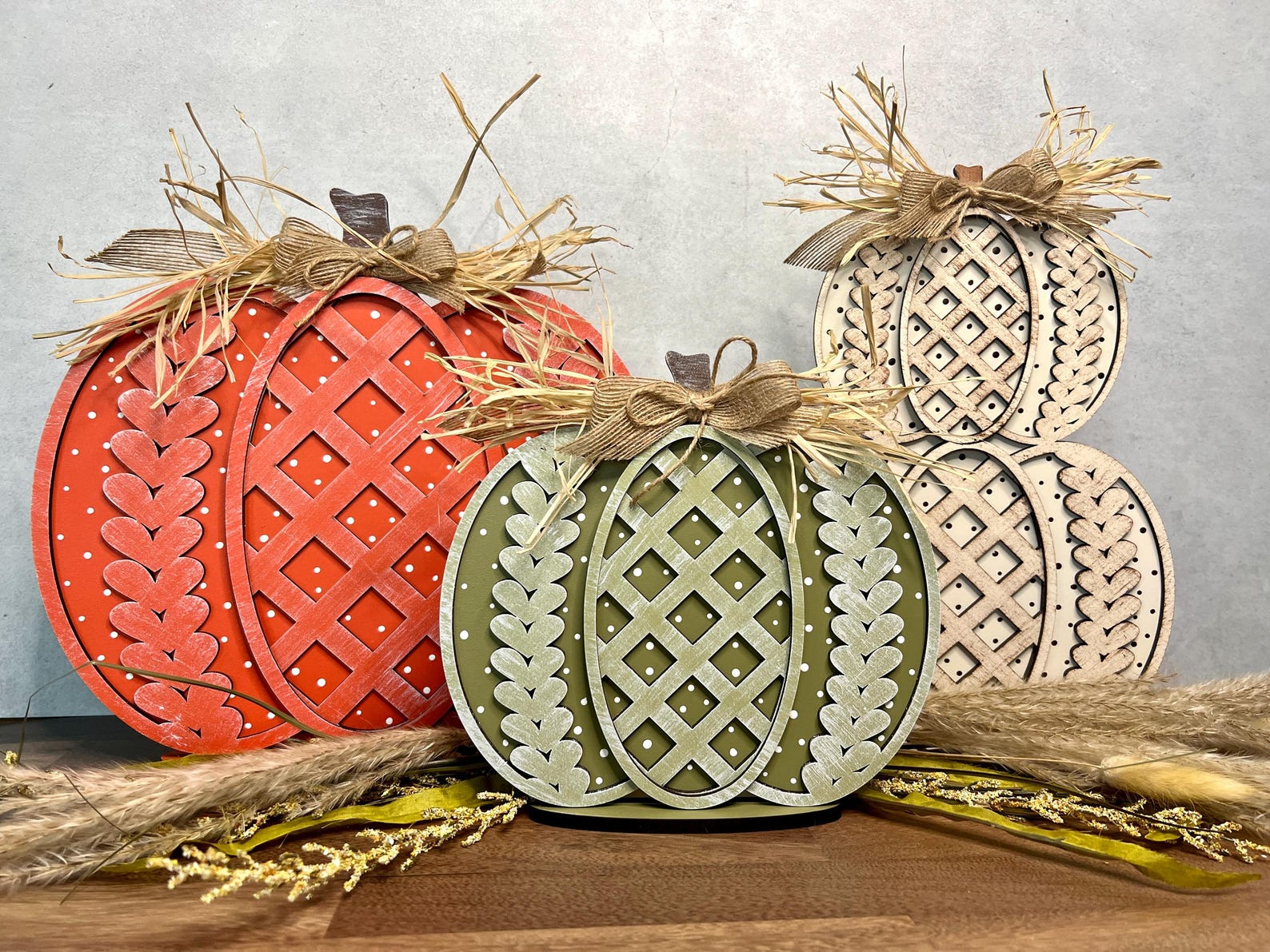 Sweater Weather Standing Pumpkins in Three Styles, Four Sizes, Fall ...