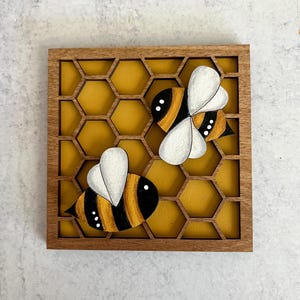 Honey Bee Collection, Four Inch Interchangeable Squares, Six Different ...