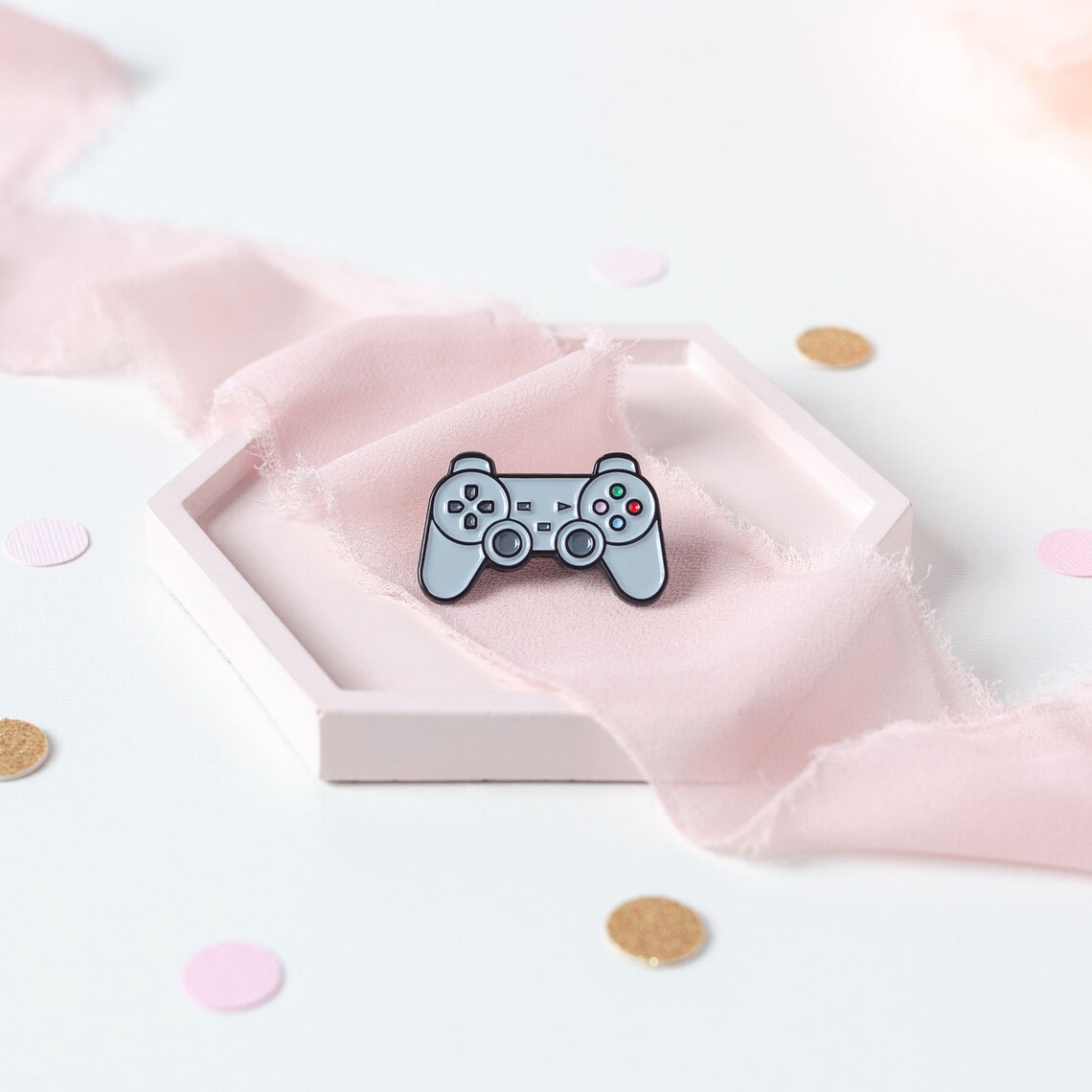 Playstation 2 Controller Soft Enamel Pin, Gamer, Gaming, Games, Console ...