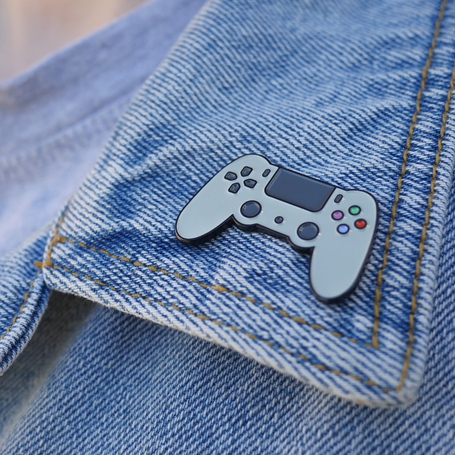 Playstation Controller Soft Enamel Pin Gamer Gaming Games - Etsy