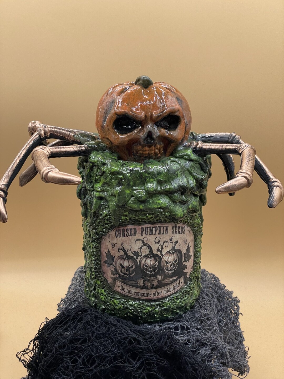 Cursed Evil Spider Pumpkin, Rotten, Bad Seed, Poison, Potion Bottle ...