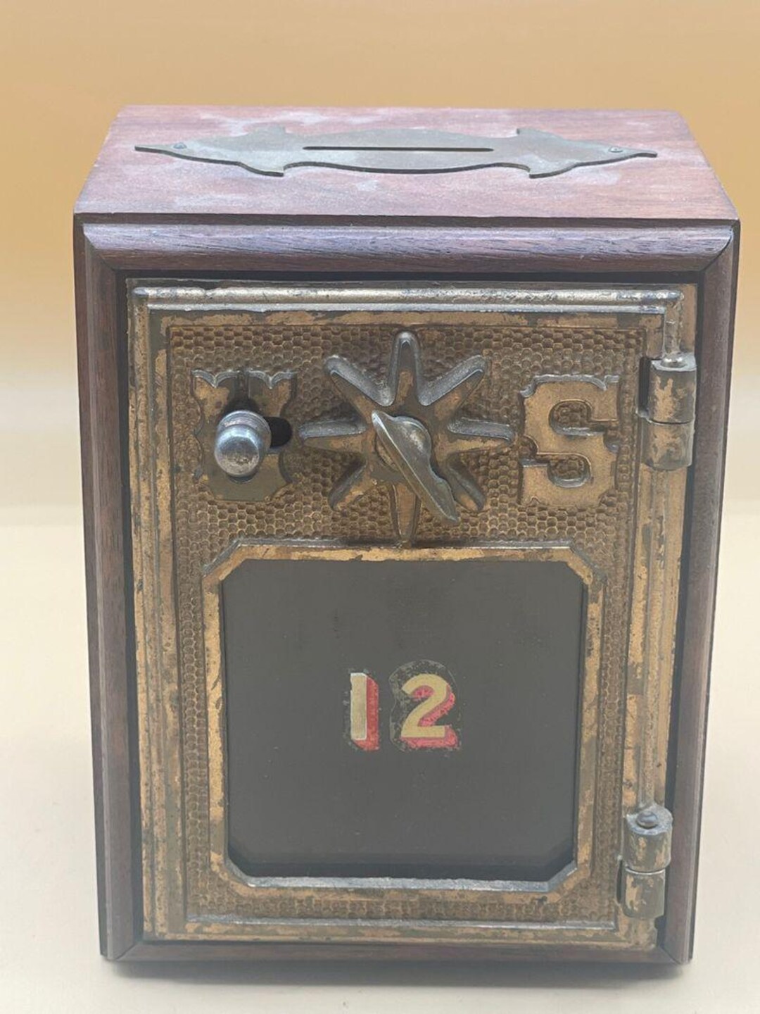 Antique USPS P.O Post Office Box Door Bank - Etsy