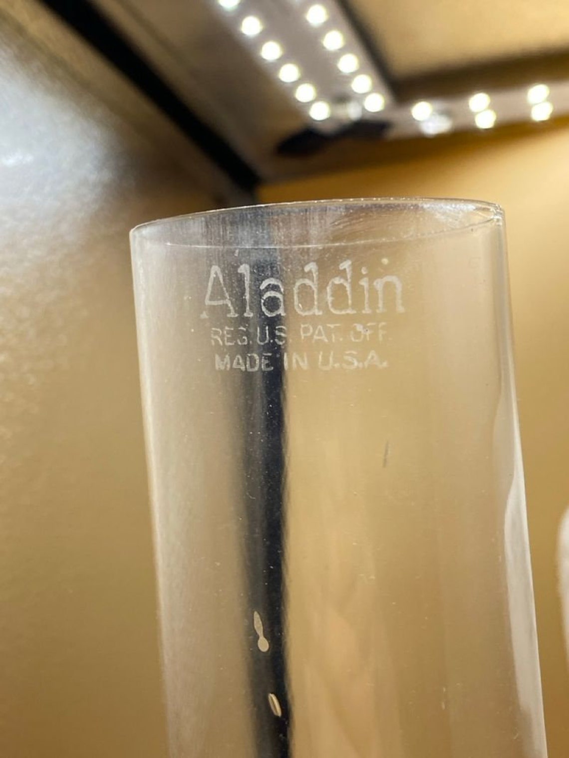 Aladdin Pink Satin Glass Oil Lamp - Etsy