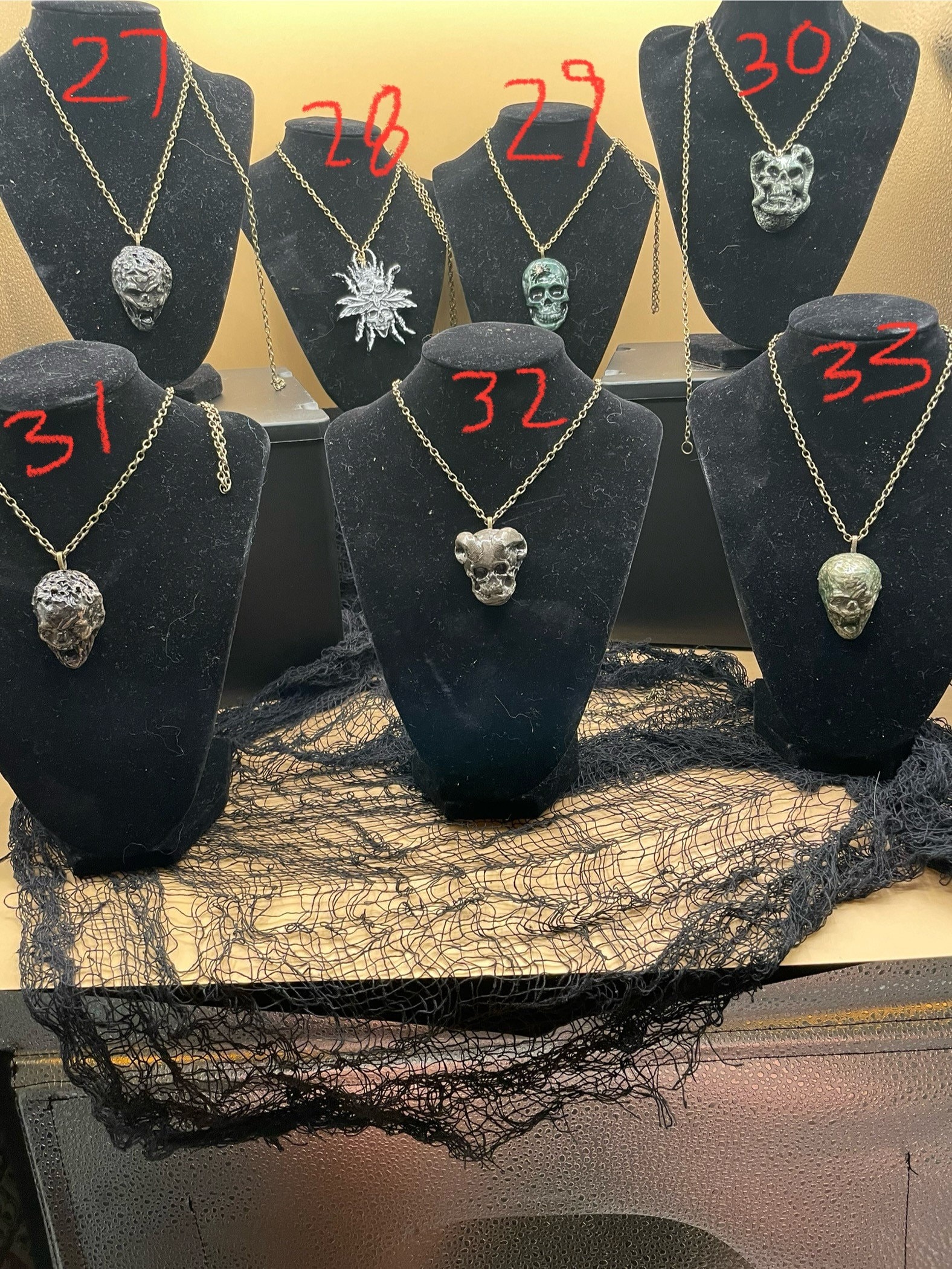 Variety of Skull, Skull Dragon, Zombie Necklaces, Halloween, Necklace ...