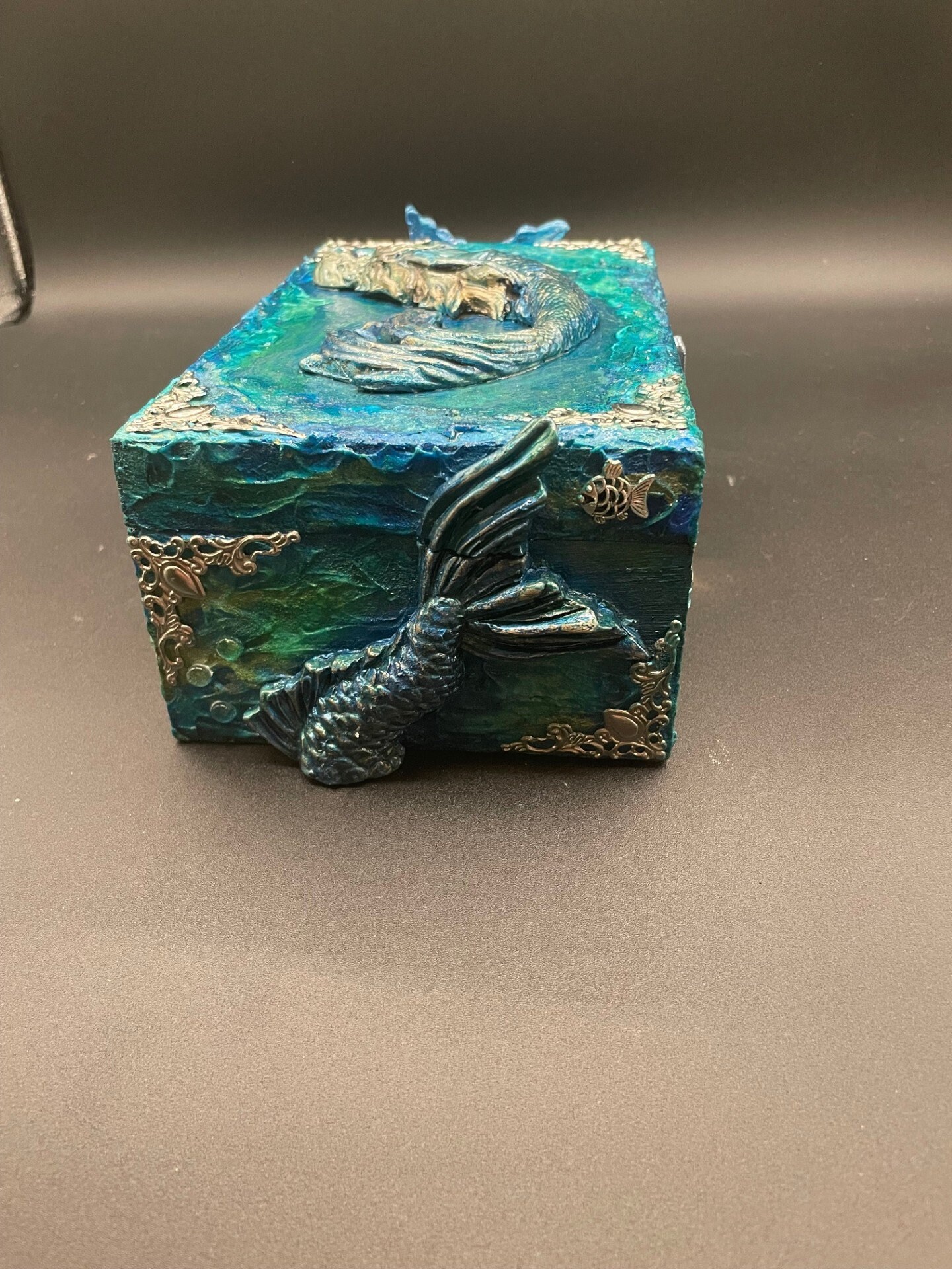 Mermaid Box, Jewelry Box, Trinket Box, Under the Sea, Ocean, Beachy ...